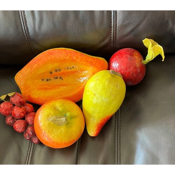 Unique Vintage | Kitchen | Vintage Paper Mache Fruit Vegetables 5 ...